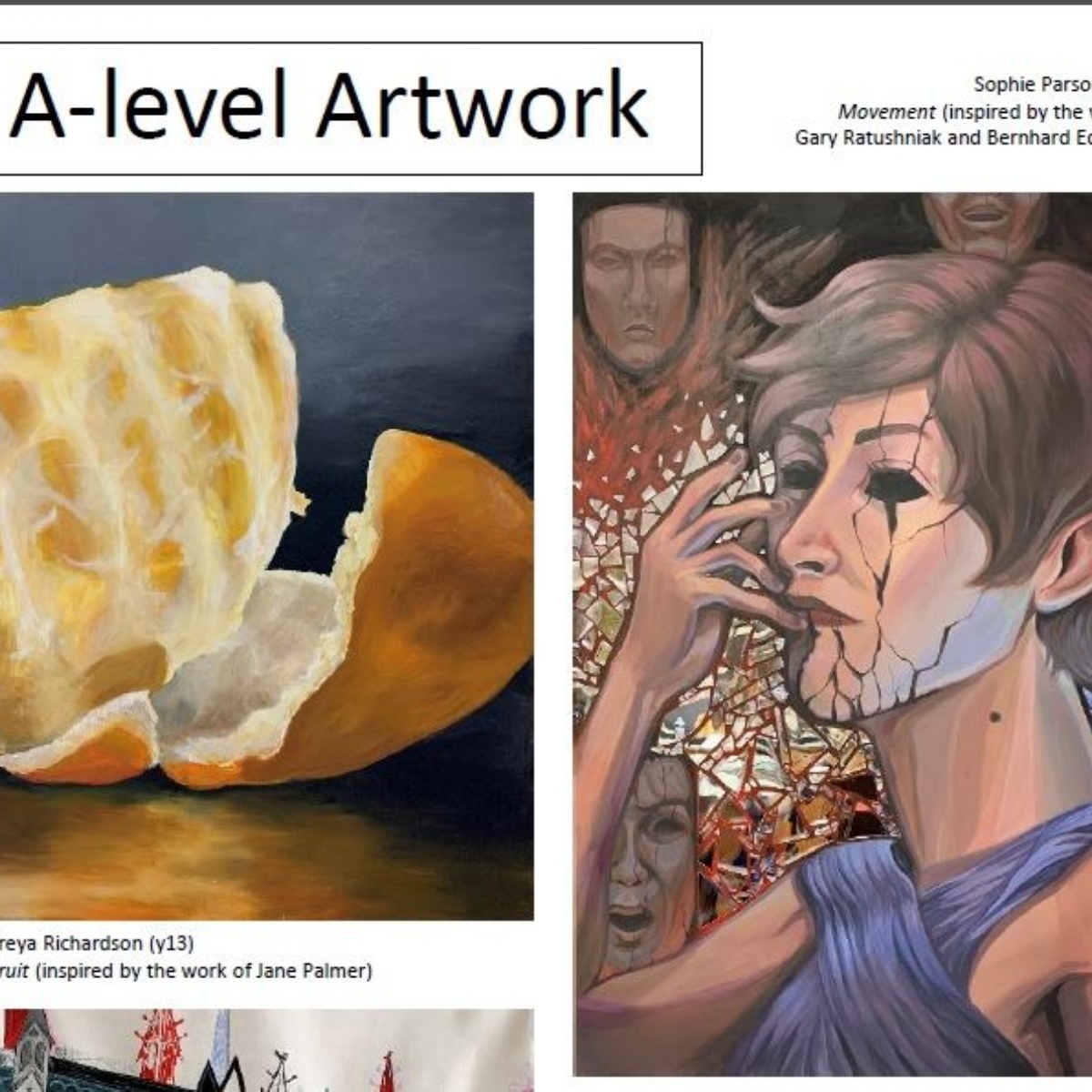 Gordano School - A Level Artwork Showcase