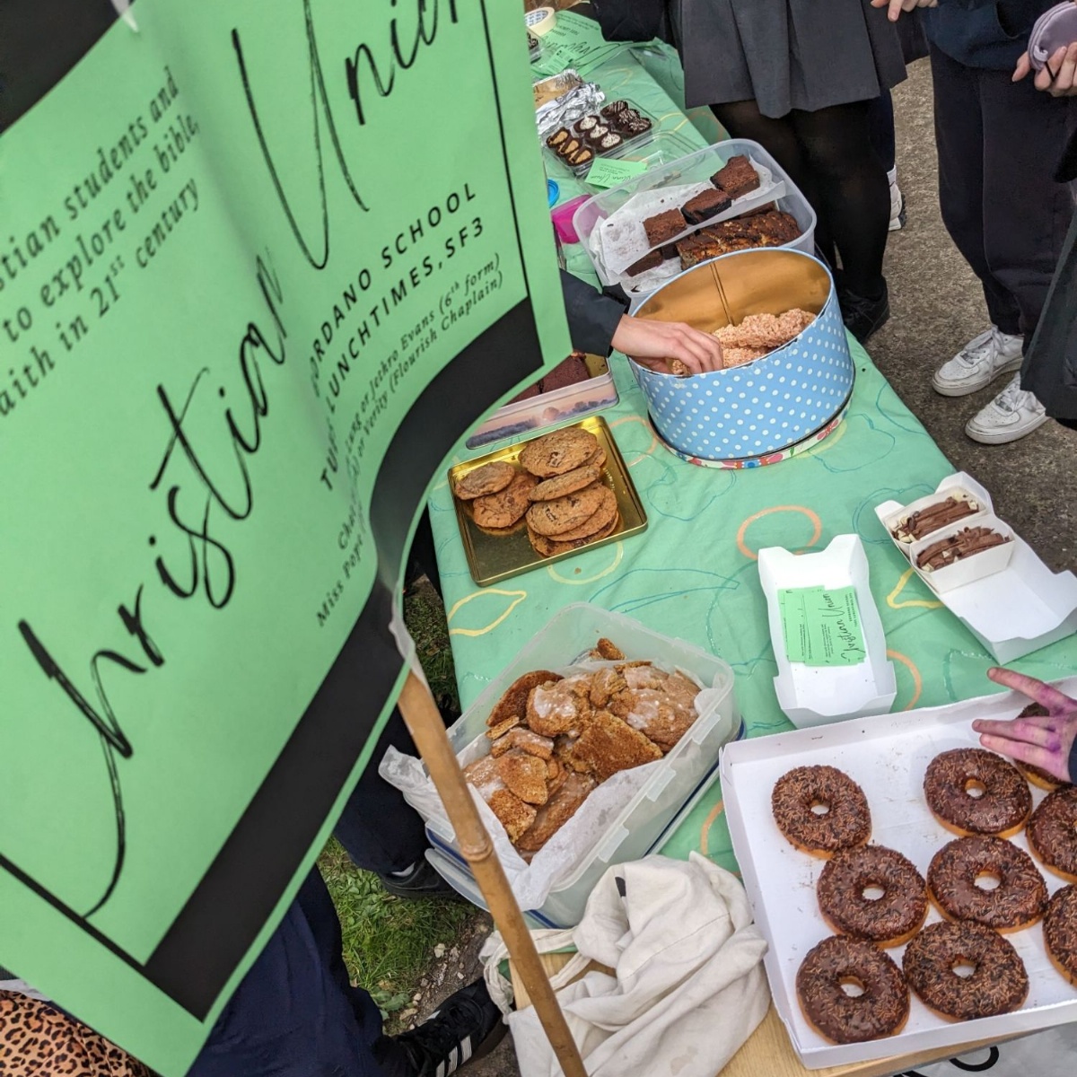 Gordano School - Sweet Success for Christian Union Cake Sale