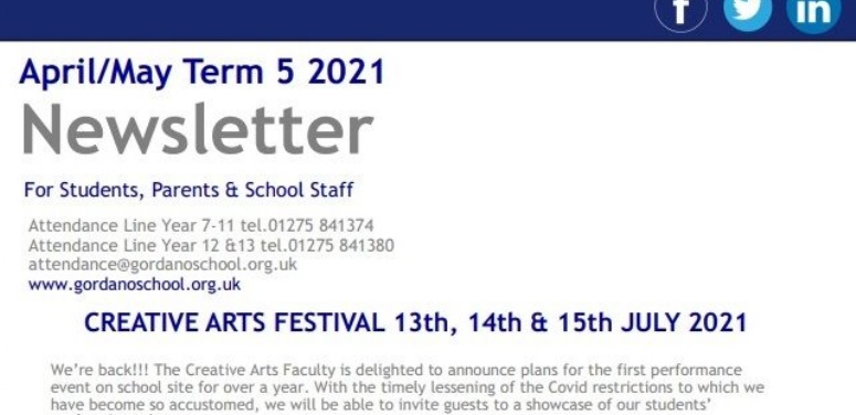 Gordano School - Term 5 Newsletter